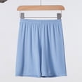Amidoa Boys Shorts Casual Summer Elastic Waist Solid Color Soft Wide ...