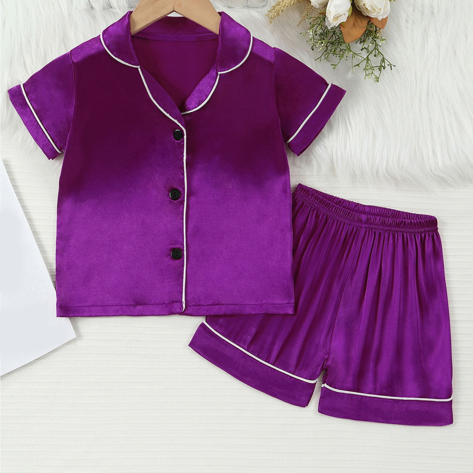 Amidoa Boys Summer Outfits 2 Piece Short Sleeve Cute Homewear Top and ...