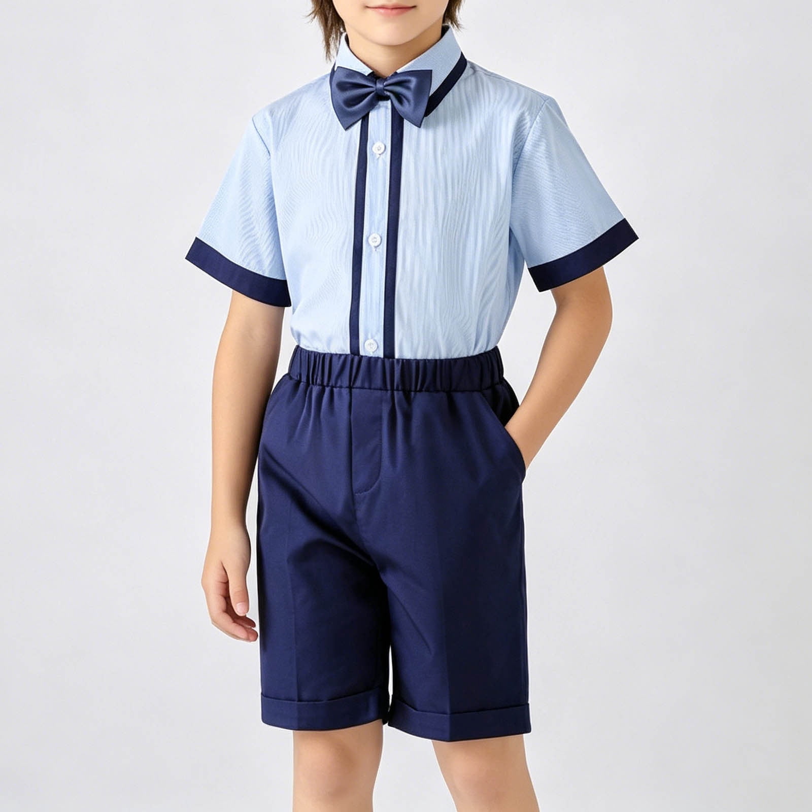 Amidoa Boys Summer Outfits 2 Piece Short Sleeve Cute Top and Casual ...