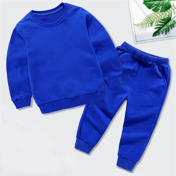Amidoa Boys Summer Outfits 2 Piece T Shirt Long Sleeve Cute Solid Color ...