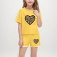 Amidoa Boys Summer Outfits 2 Piece T Shirt Short Sleeve Cute Print Top ...