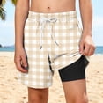 Amidoa Boys Swim Trunks with Compression Liner Quick Dry UPF 50 ...