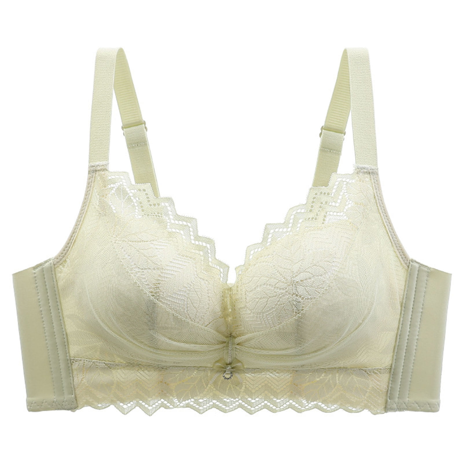 Amidoa Bras for Older Women Lace 18-Hour Ultimate Lift Push-up Green ...