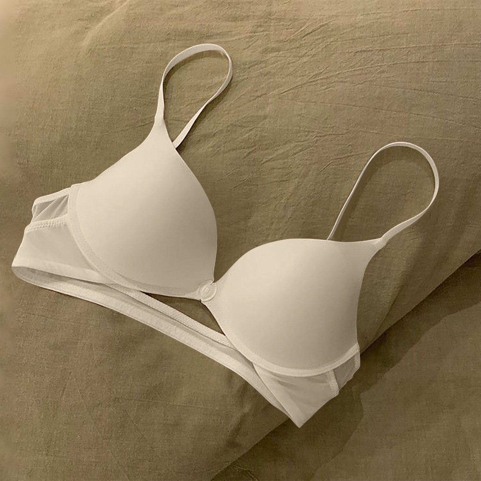 Amidoa Bras for Older Women Push-up White 18-Hour Ultimate Lift ...