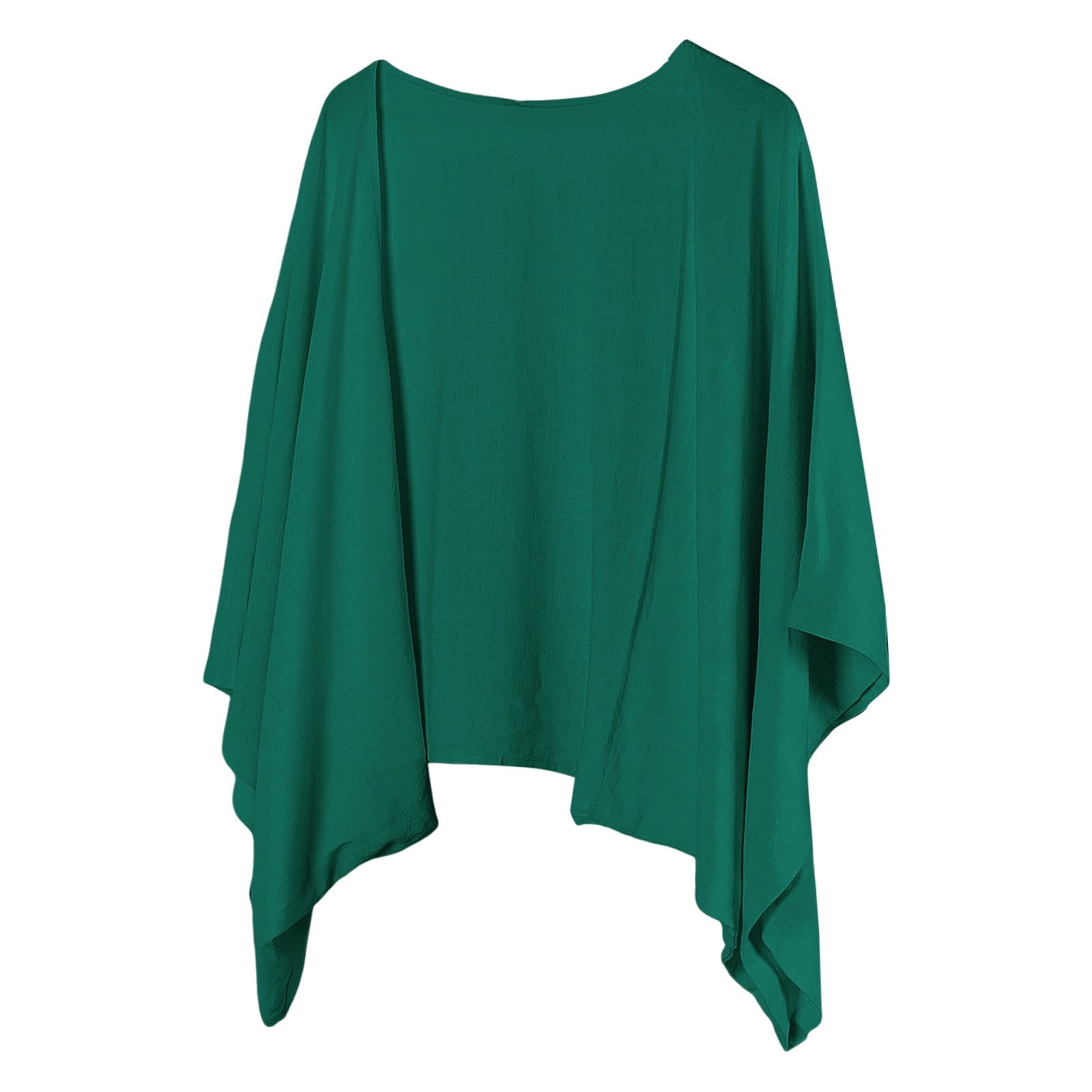 Amidoa Coats for Women Lightweight Fall Green Open Front Cardigan Solid ...