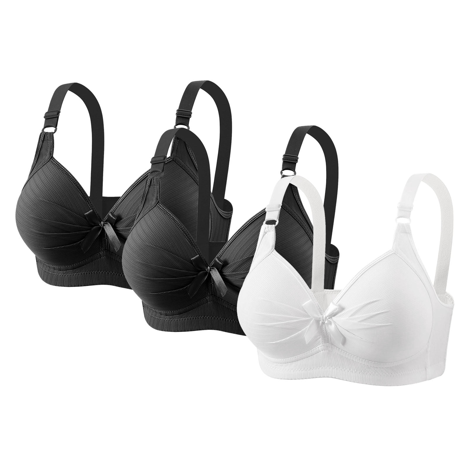 Amidoa Comfortable Womens Bras White Full Coverage Large Bust Push up ...