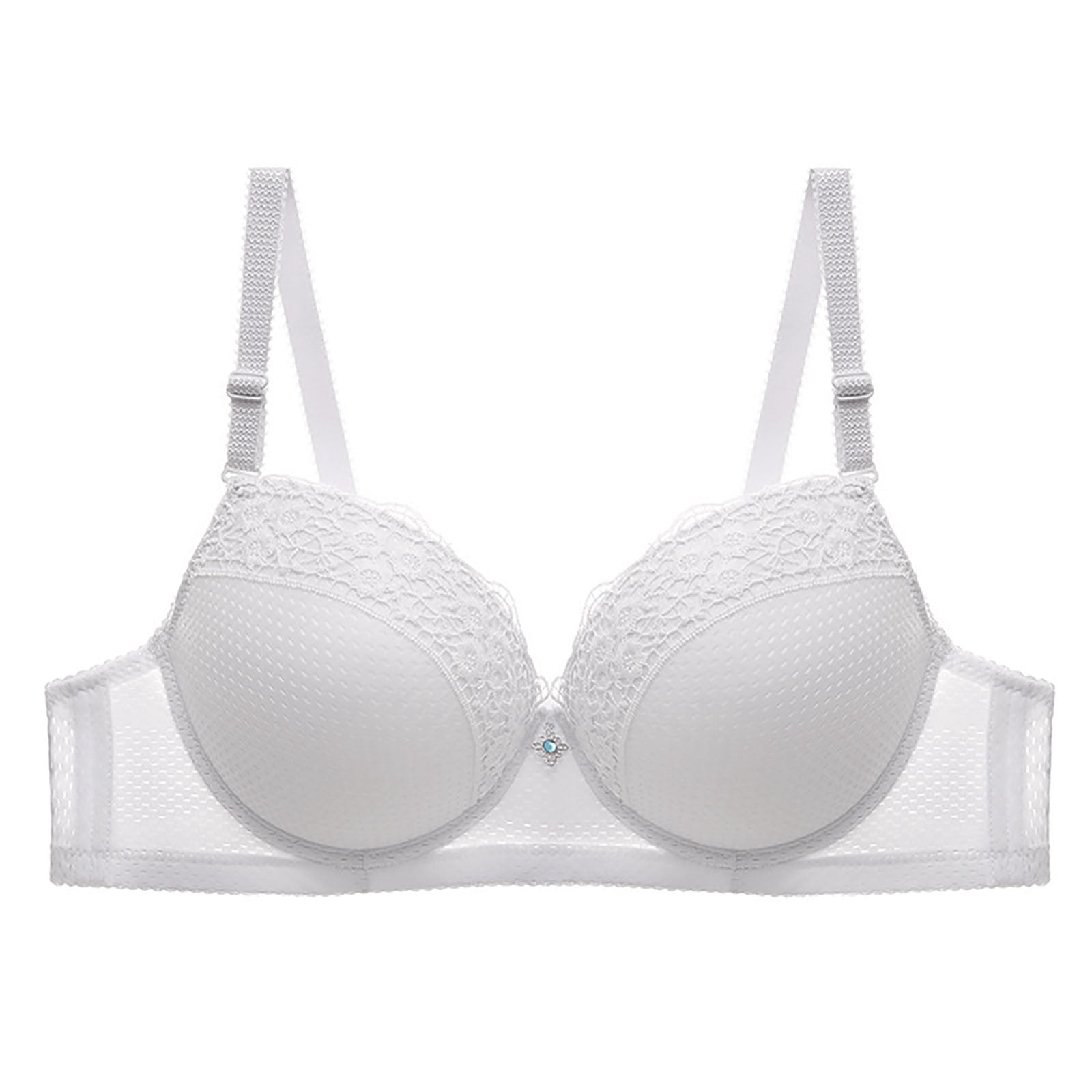 Amidoa Full-Figure Womens Bras Underwire White Push-up Bra Brasieres ...