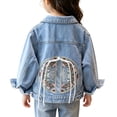 Amidoa Girls Denim Vest, Round Collared Cute Sleeveless Jeans Tops With ...