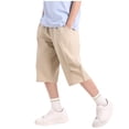 Amidoa Girls Shorts Casual Summer Toddler Soft Solid Color Elastic ...