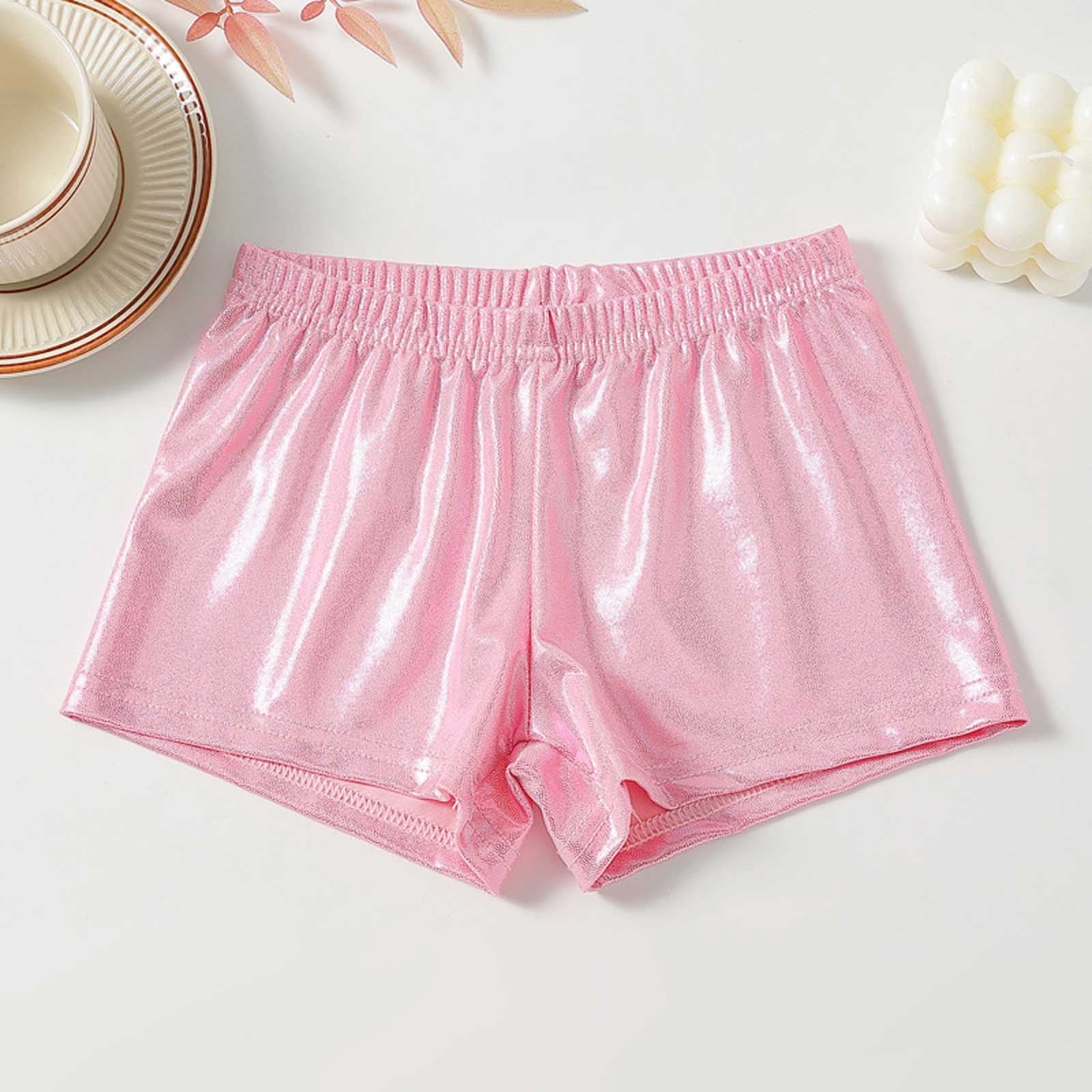 Amidoa Girls Shorts Casual Summer Toddler Wide Leg Soft Solid Color ...