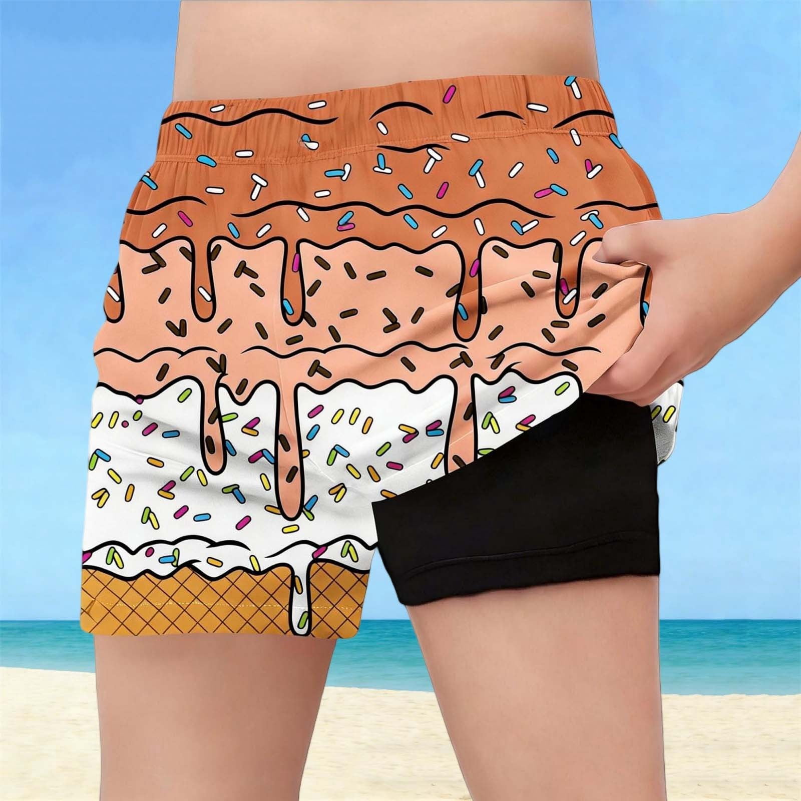 Amidoa Girls Shorts Soft Casual Summer Elastic Waist Printed Shorts for ...