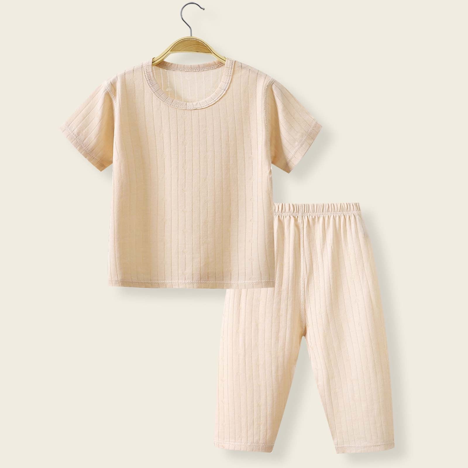 Amidoa Girls Summer Outfits 2 Piece Cute Short Sleeve Top and Casual ...