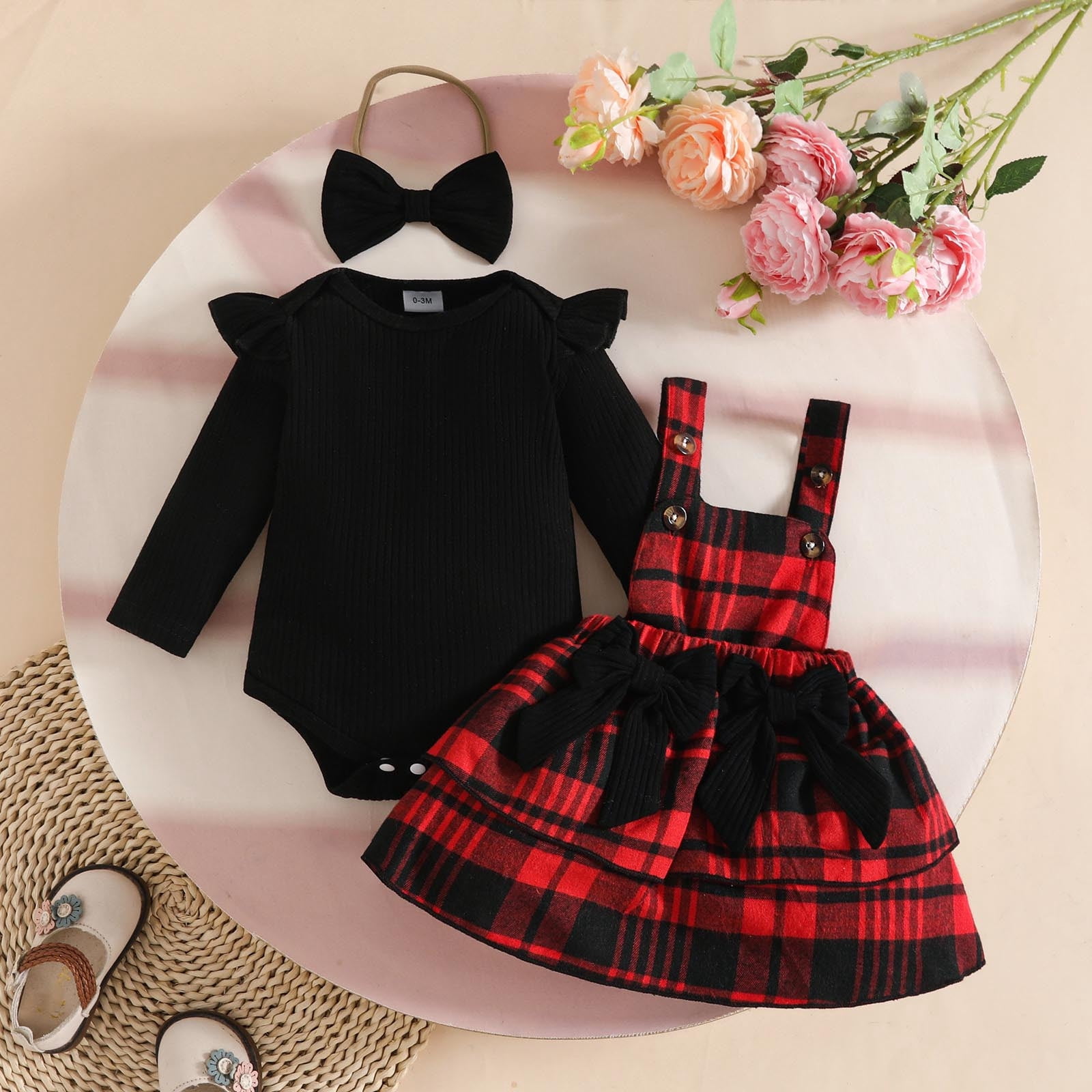 Amidoa Girls Summer Outfits 2 Piece Long Sleeve Cute Solid Color Print ...