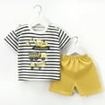Amidoa Girls Summer Outfits 2 Piece Short Sleeve T Shirt Print Cute Top ...