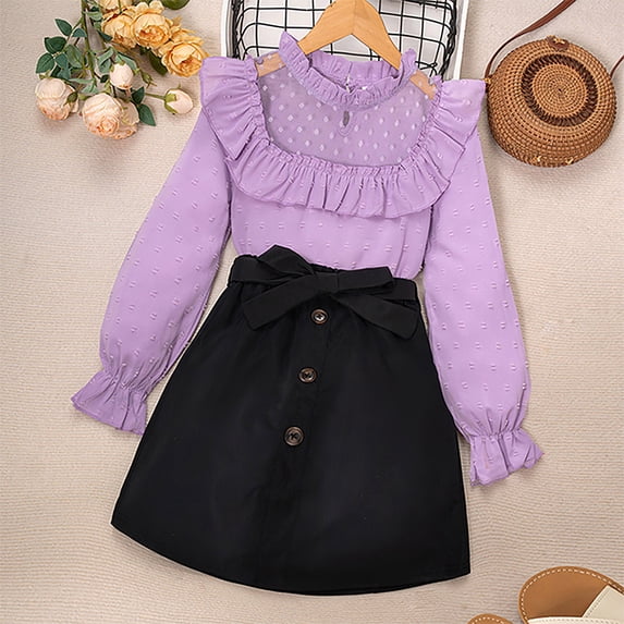 Amidoa Girls Summer Outfits 2 Piece T Shirt Cute Short Sleeve Top and ...