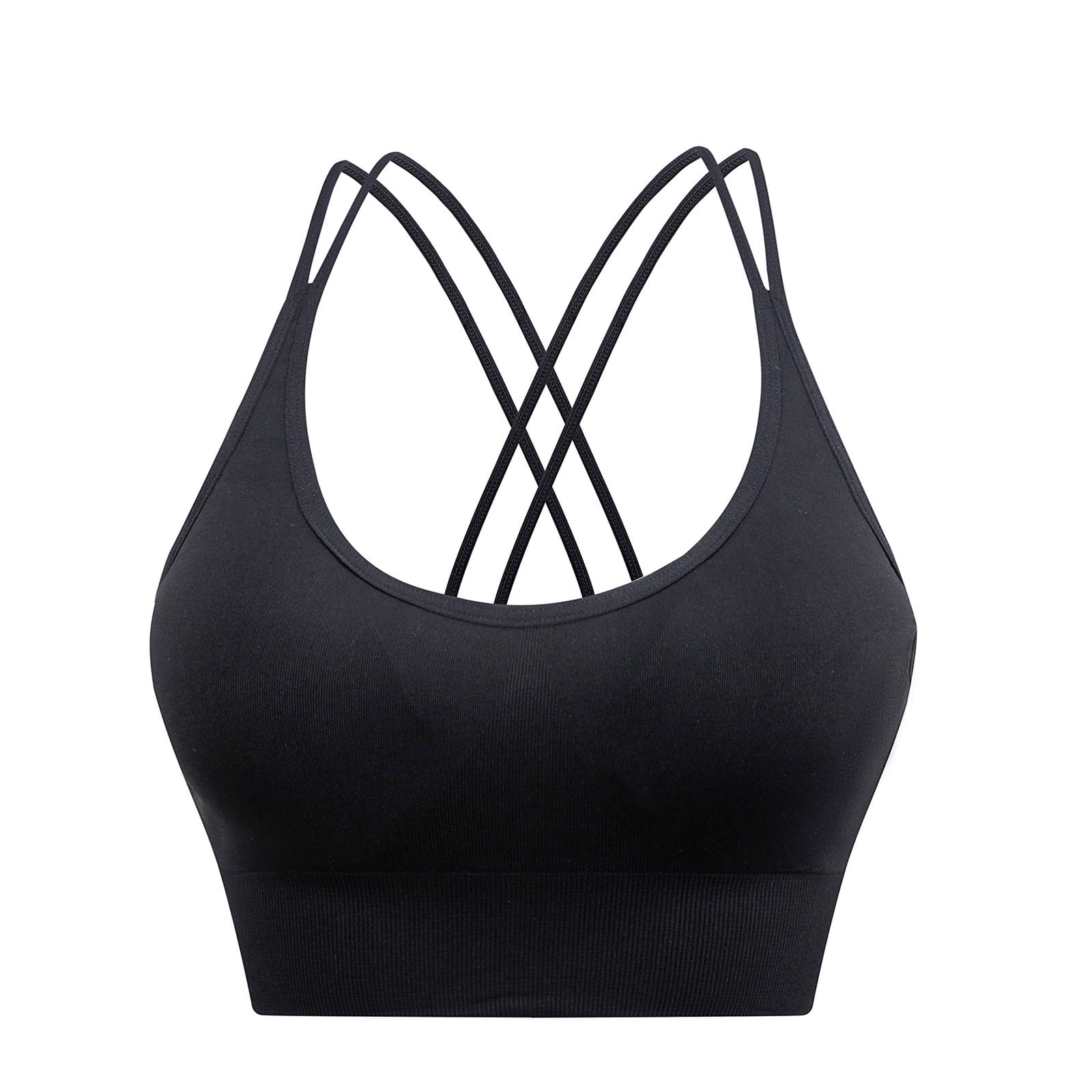 Amidoa No Underwire Sports Bras for Teens Criss Cross Sports Bras ...