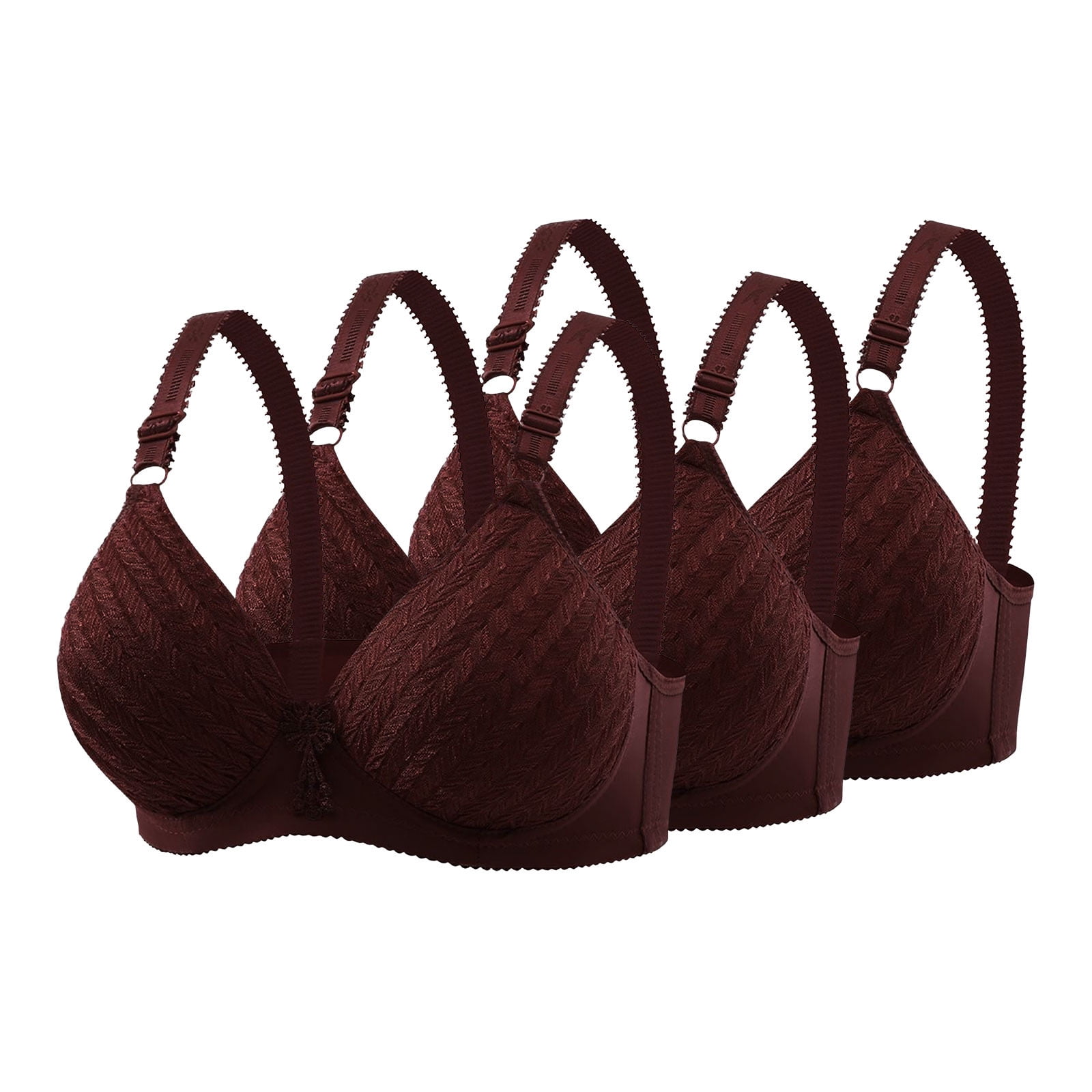 Amidoa No Underwire Womens Bras Large Bust Lace Bronze Full Coverage 3 ...