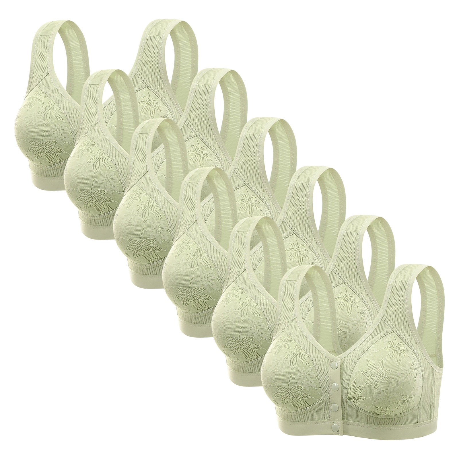 Amidoa Nursing Women Bras Wirefree Green Front Closure Breastfeeding 6 ...