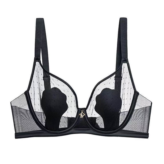 Amidoa Push up Womens Bras Beauty Back Black Minimizer Underwire Cutout ...