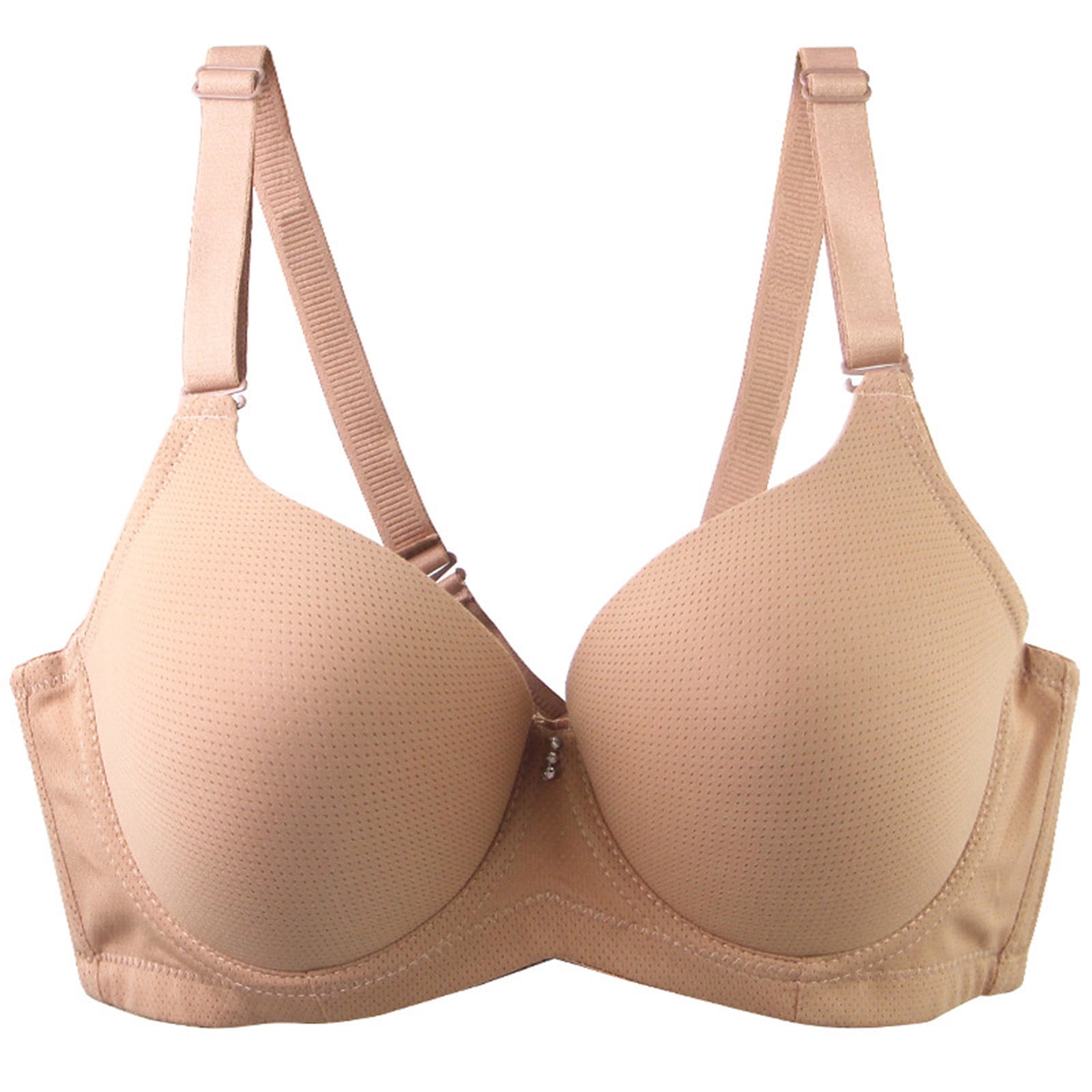 Amidoa Push-up Womens Bras Yellow Large Bust Underwire Seamless Solid Bra Lingerie for Women 90E ...