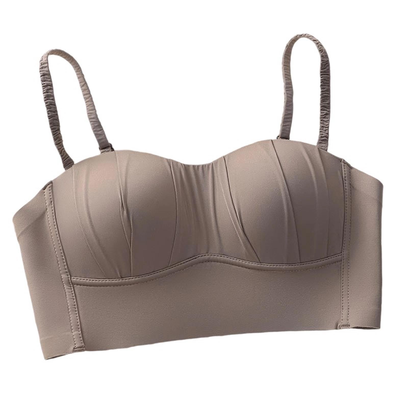 Amidoa Seamless Bras for Older Women Demi Longline Balconette Bronze ...