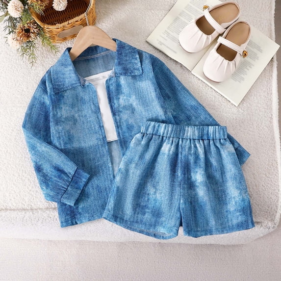 Amidoa Toddler Girls 2 Piece Outfits Summer Clothes Soft Solid Color ...