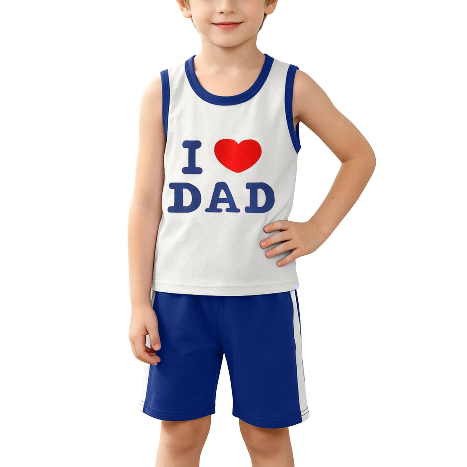 Amidoa Toddler Girls 2 Piece Outfits Summer Clothes Soft Tank Top ...