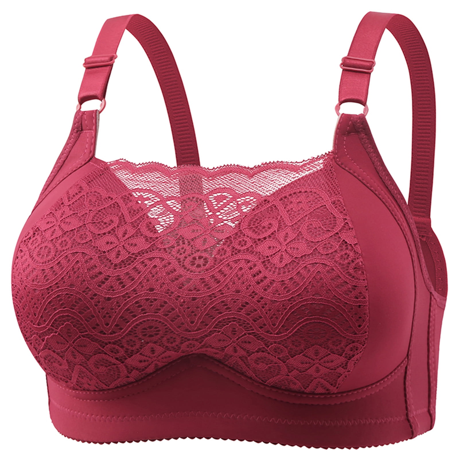 Amidoa Wire-Free Girl Bras Teenage Large Bust Full Coverage Bras ...