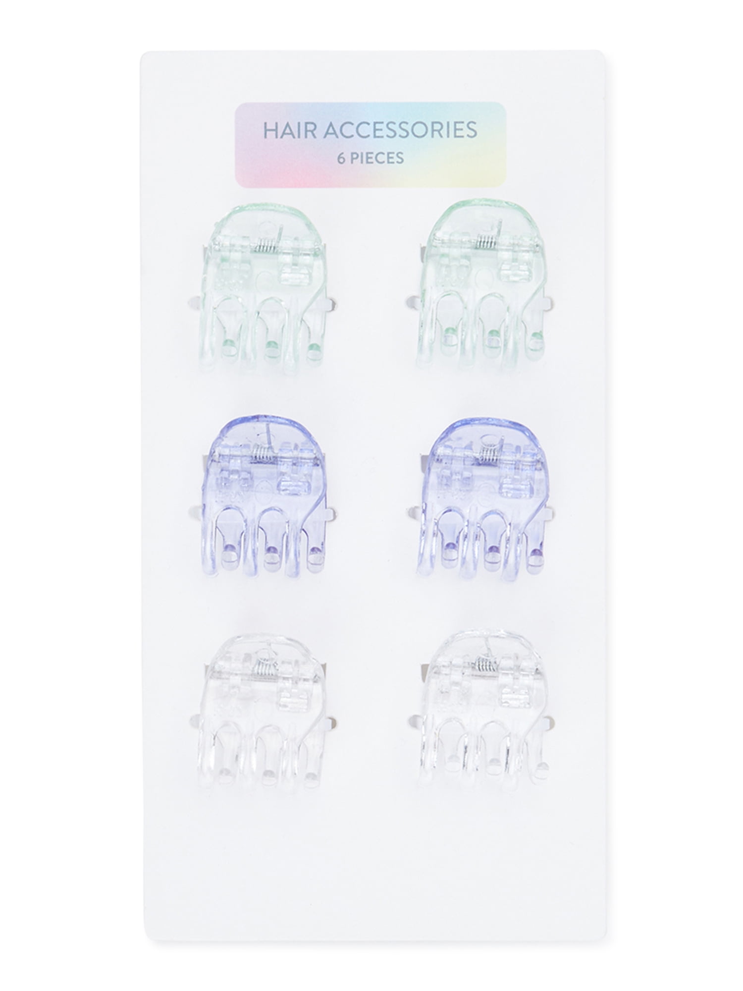 Amiee Lynn Women's Mini Claw Hair Clips, 6-Pack - Walmart.com