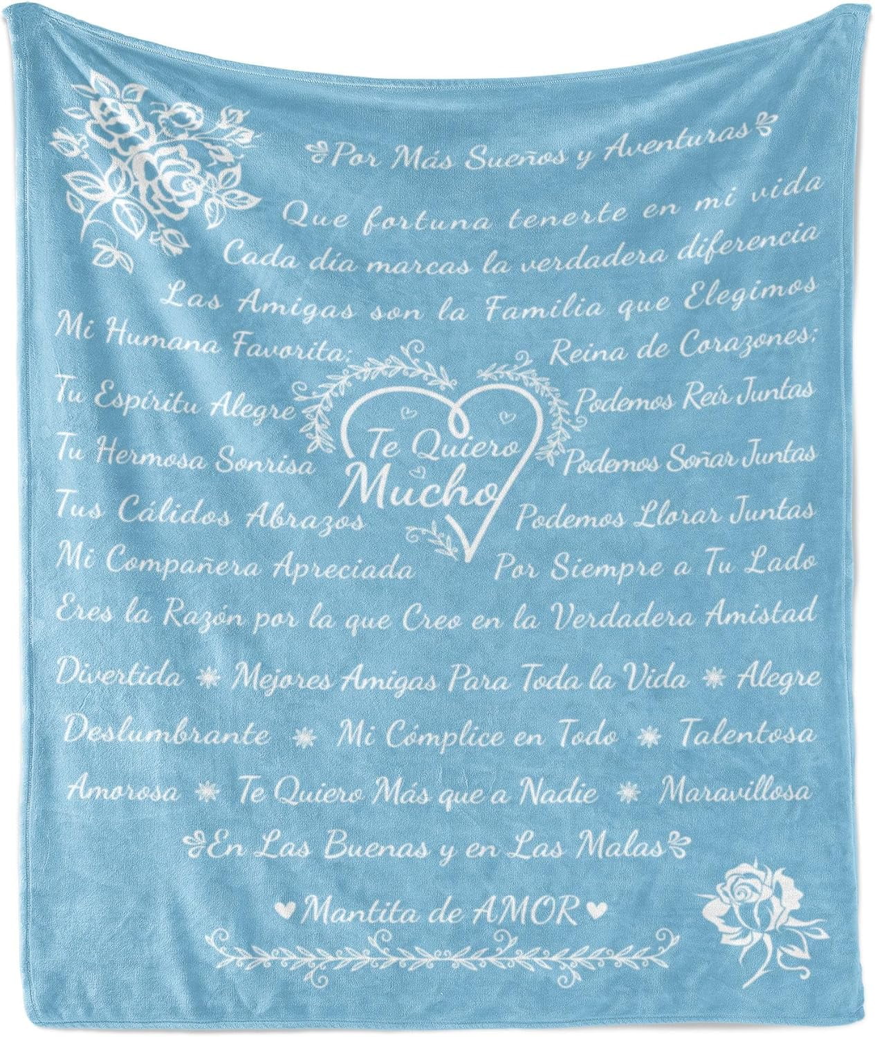 Amiga Gift Blanket, Regalo Personal Cumpleaños San Valentín Navidad de ...