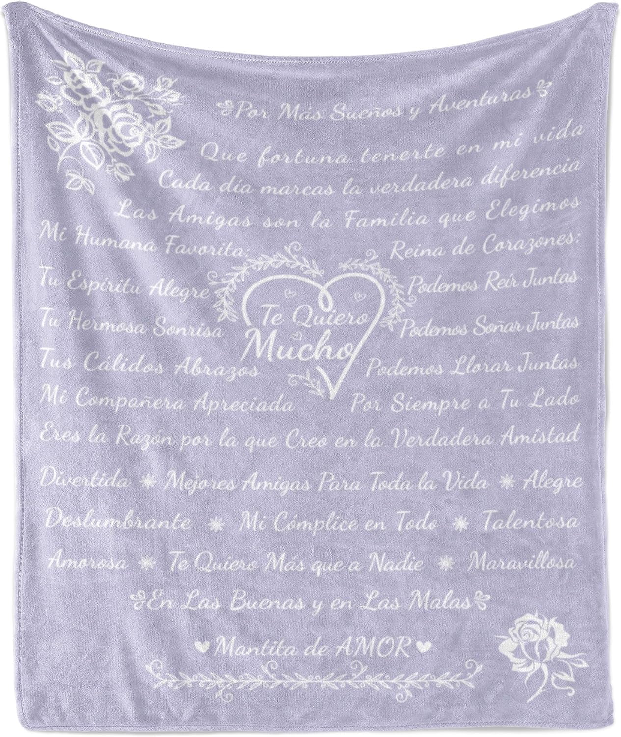 Amiga Gift Blanket, Regalo Personal Cumpleaños San Valentín Navidad de ...