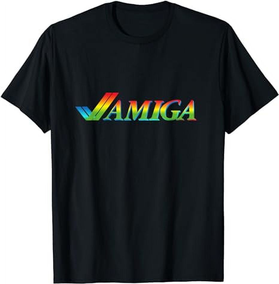 Amiga Tick Rainbow Retro Computer T-Shirt - Walmart.com
