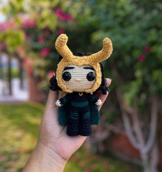Amigurumi Loki Laufeyson, Crochet Mini Loki, Handmade Loki Laufeyson ...