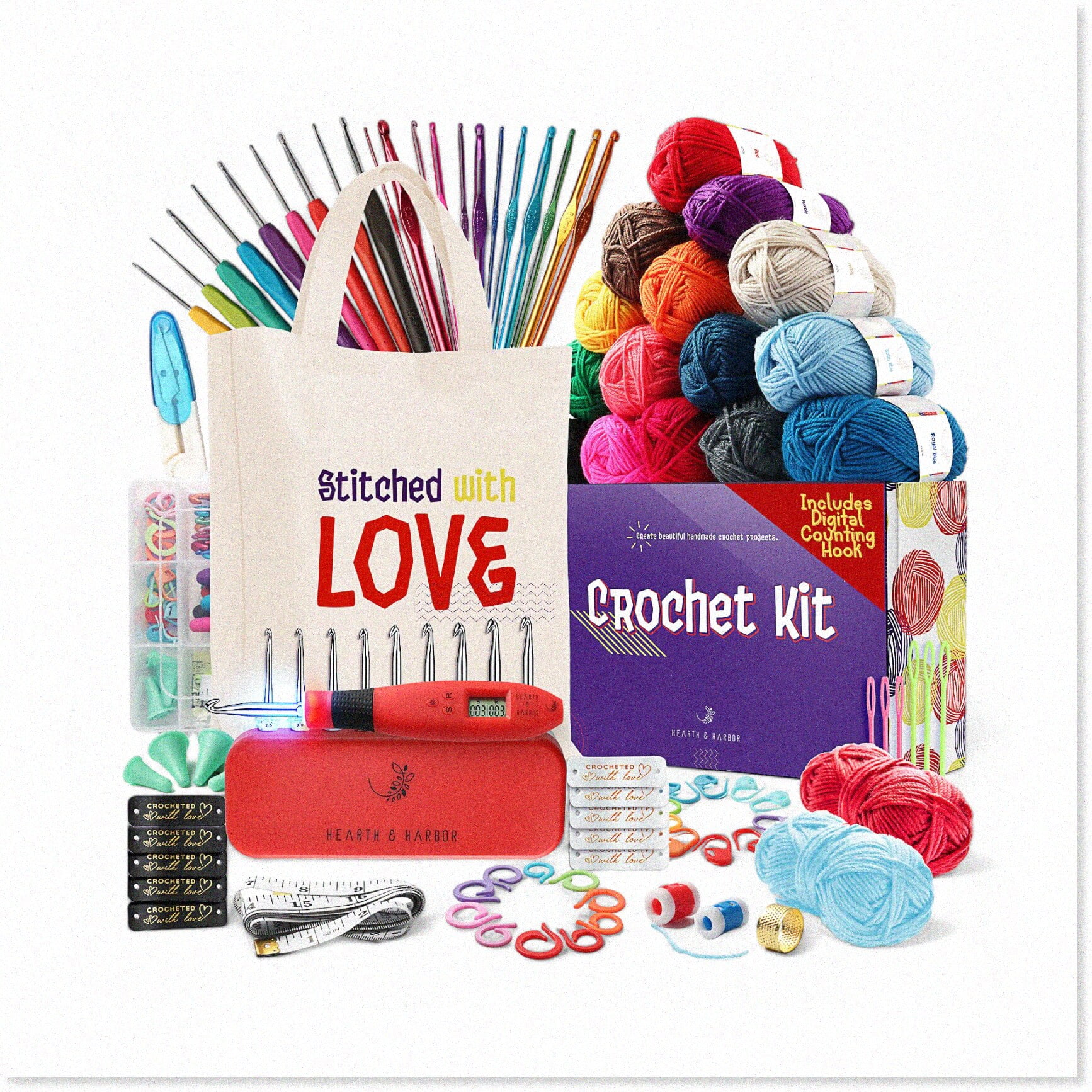 Amigurumi Pro Crochet Kit: Complete Beginner's Set with Counting ...