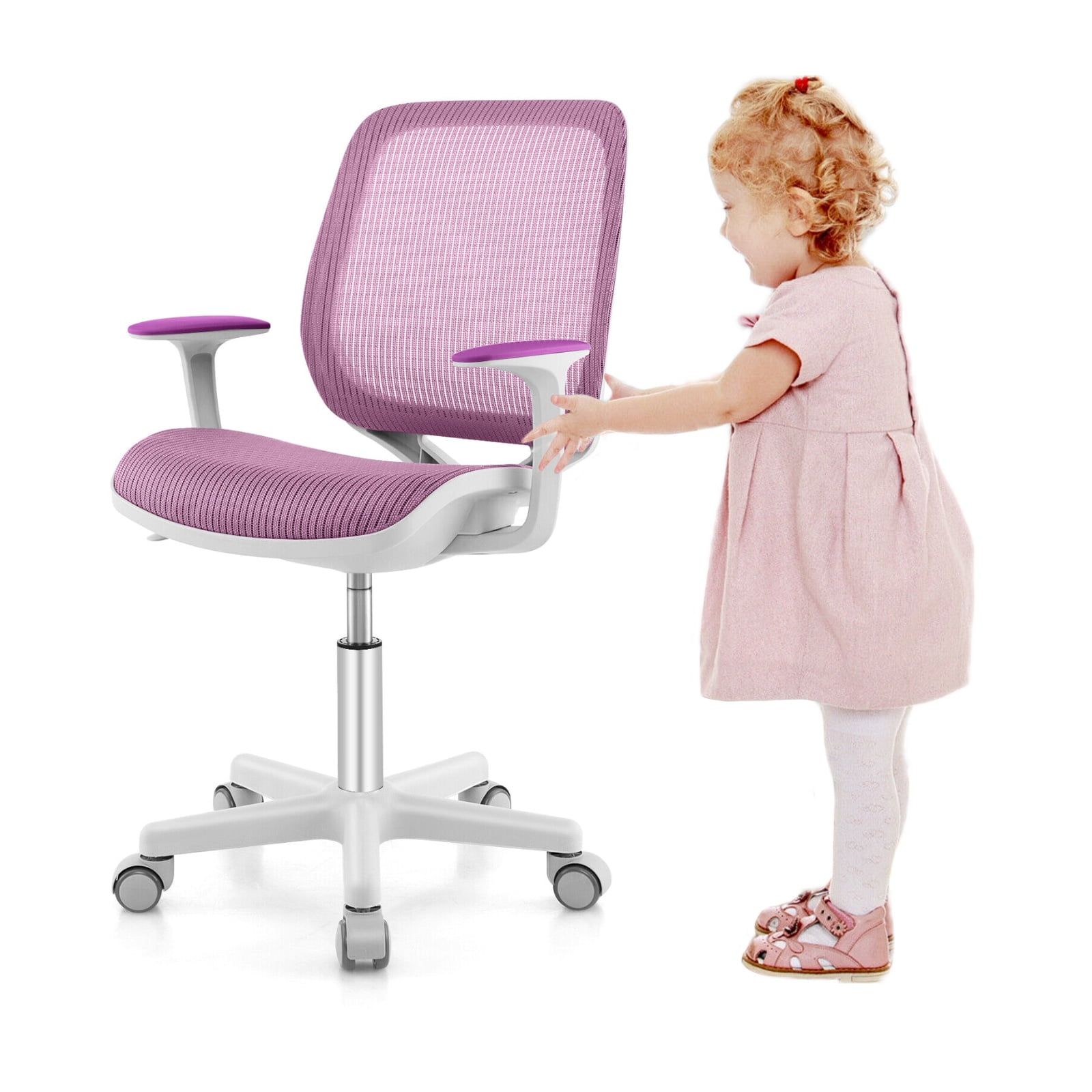 Amijoy Kids Desk Chair, Ergonomic Children Study Chair with Breathable ...