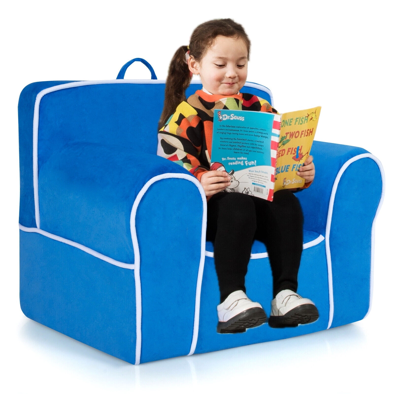 Amijoy Kids Foam Filled Armchair Toddler Couch Baby Sofa Chair ...