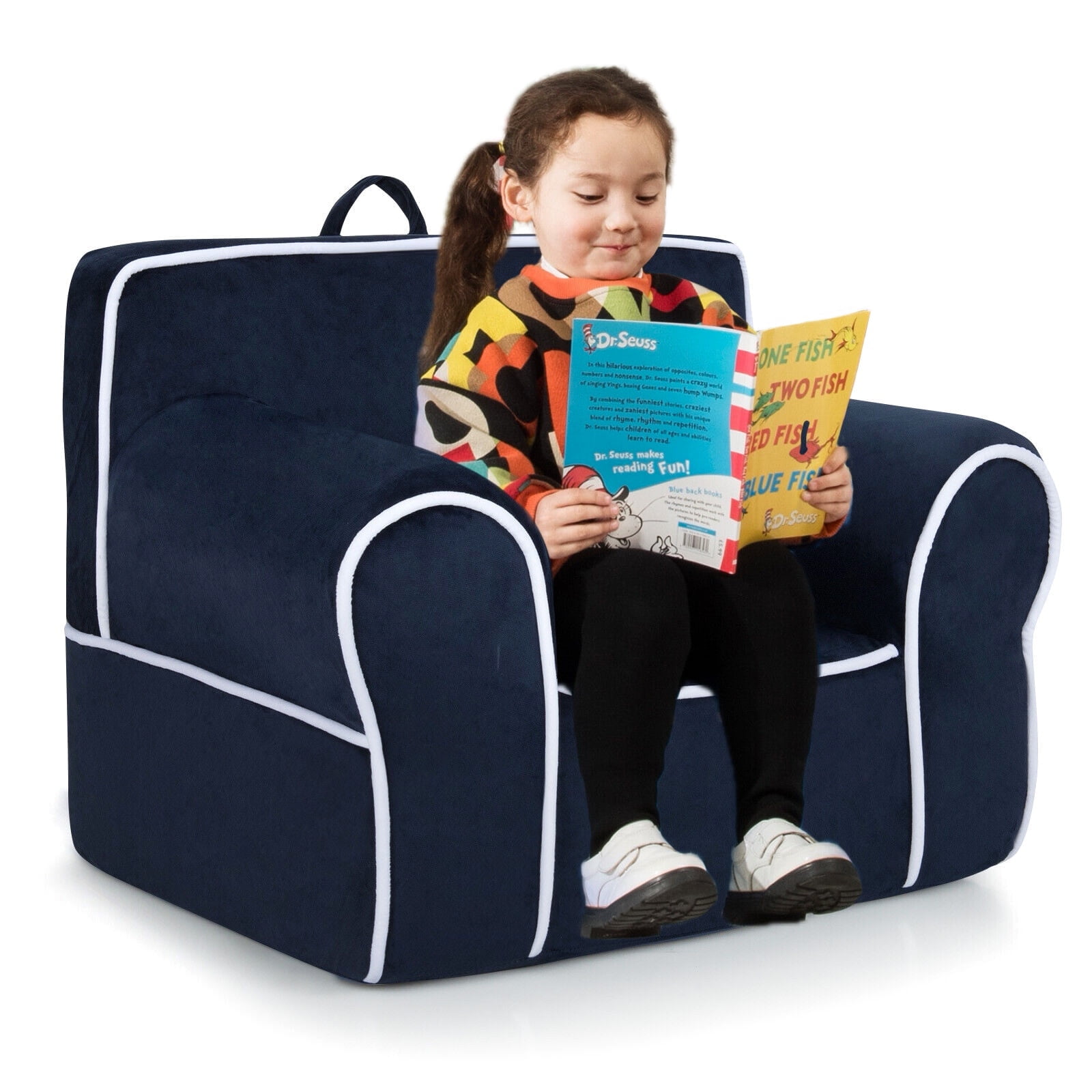 Amijoy Kids Foam Filled Armchair Toddler Couch Baby Sofa Chair ...