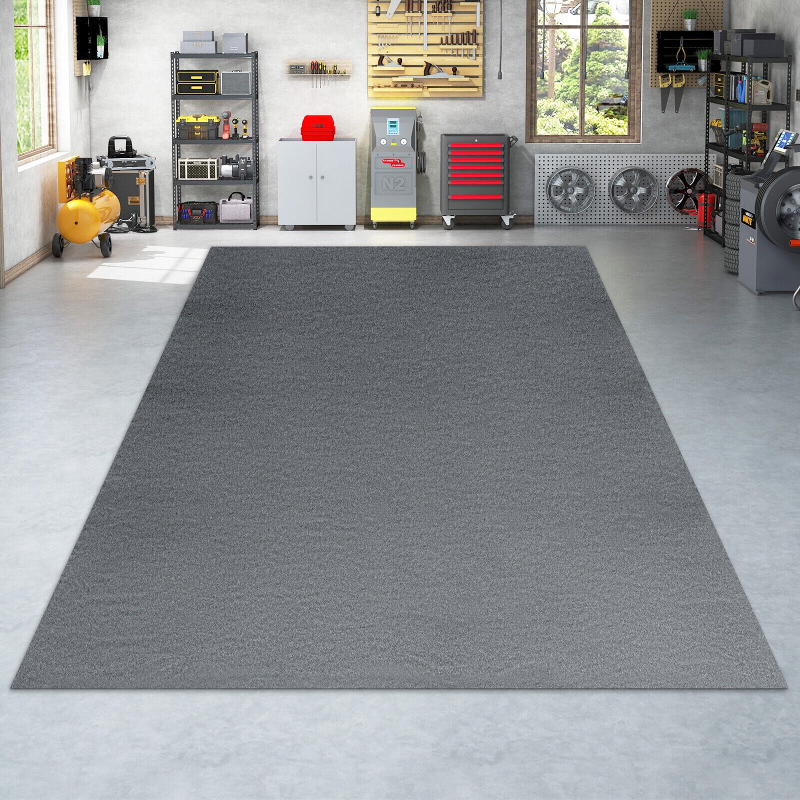 Amijoy Large Waterproof Garage Floor Mat, Absorbent Oil Spill ...