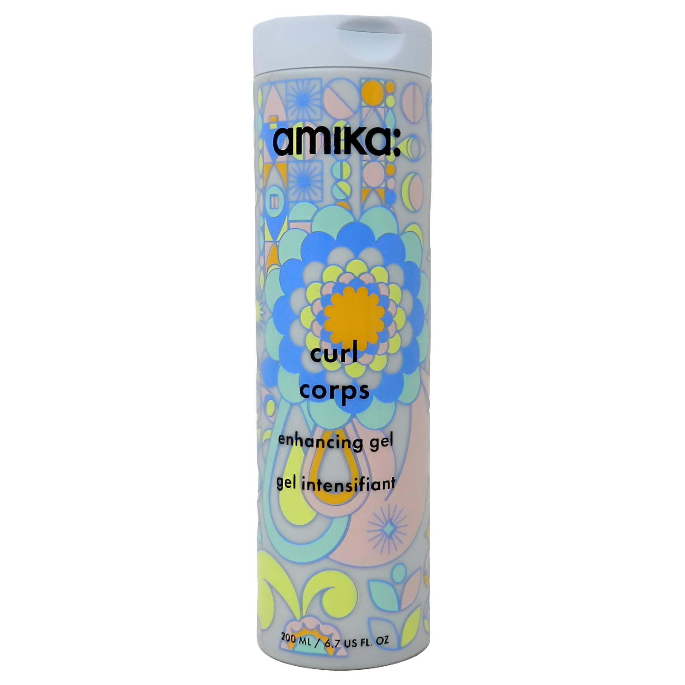 Amika Anti-Humidity Frizz Defense Curl Corps Enhancing Gel, Protection ...