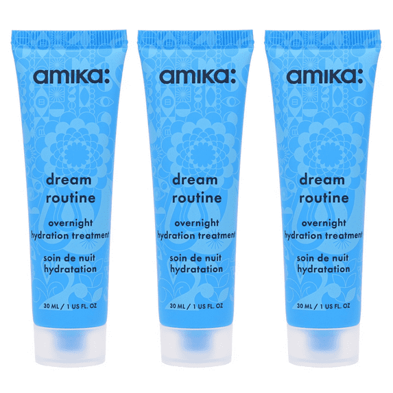 Amika DREAM ROUTINE Overnight Hydration Treatment 1 oz / 30 ml (3 PACK ...