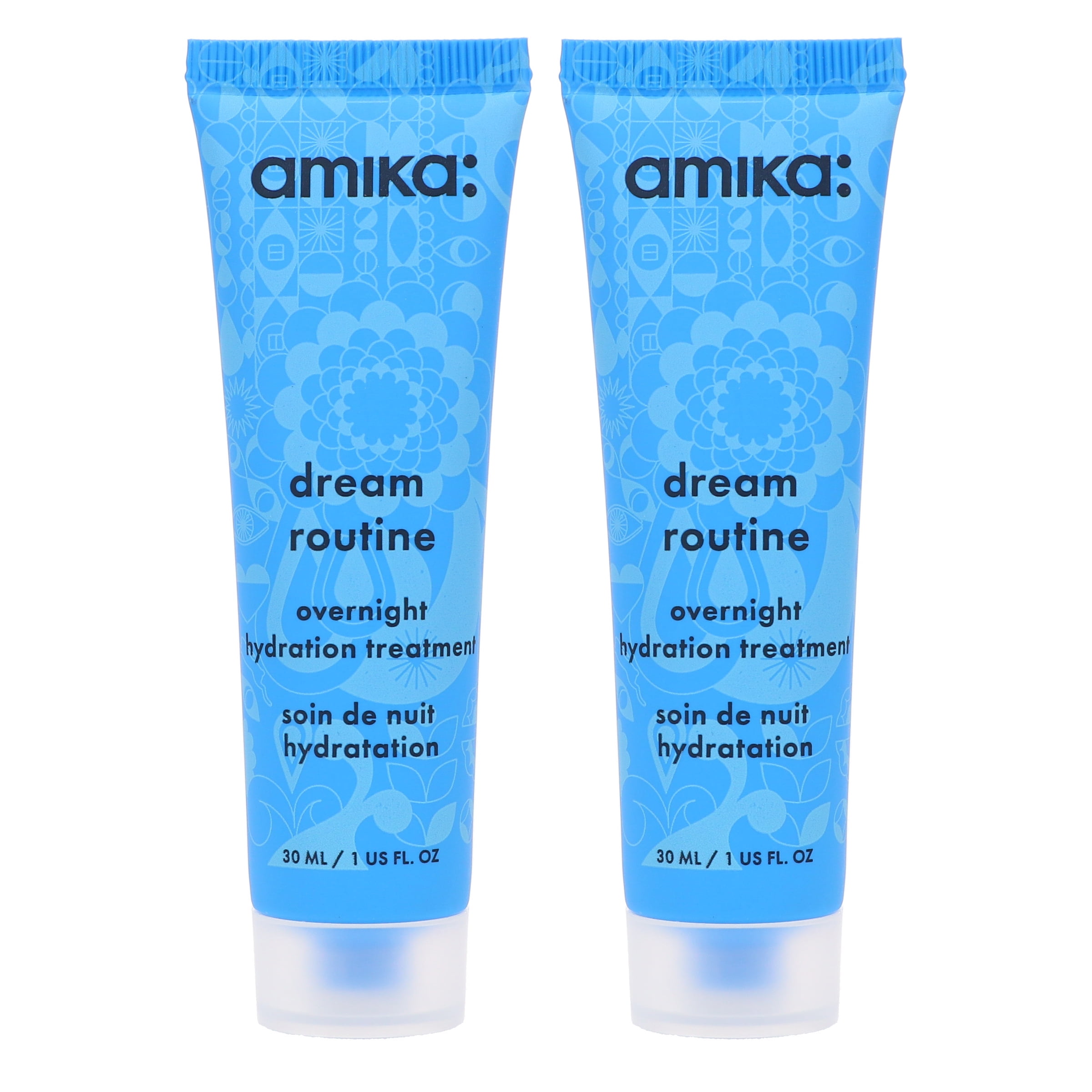 Amika Dream Routine Overnight Hydration Treatment, Hyaluronic Acid, 1 ...