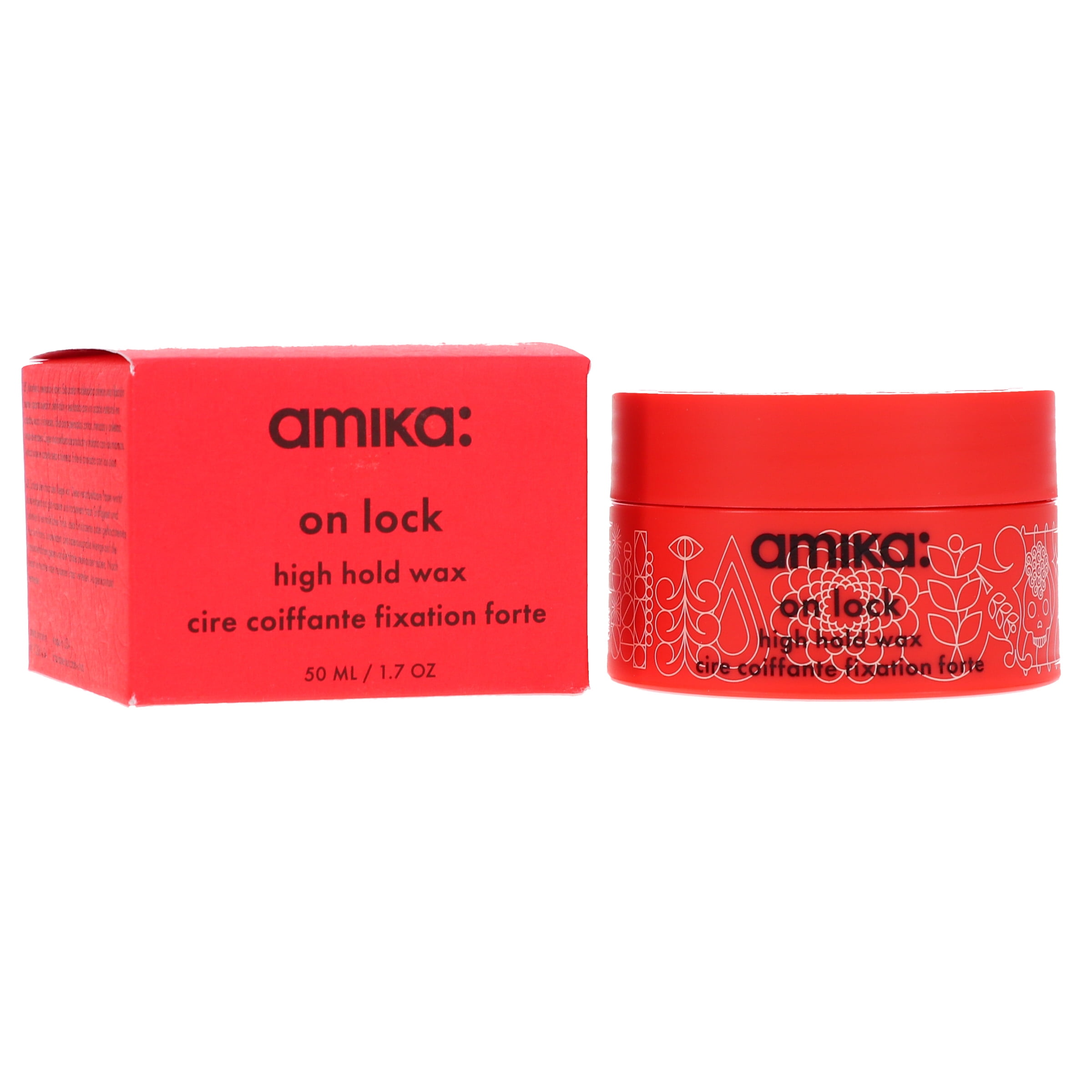 Amika On Lock High Hold Wax Hair Care Product for All Hair Types, 1.7 ...