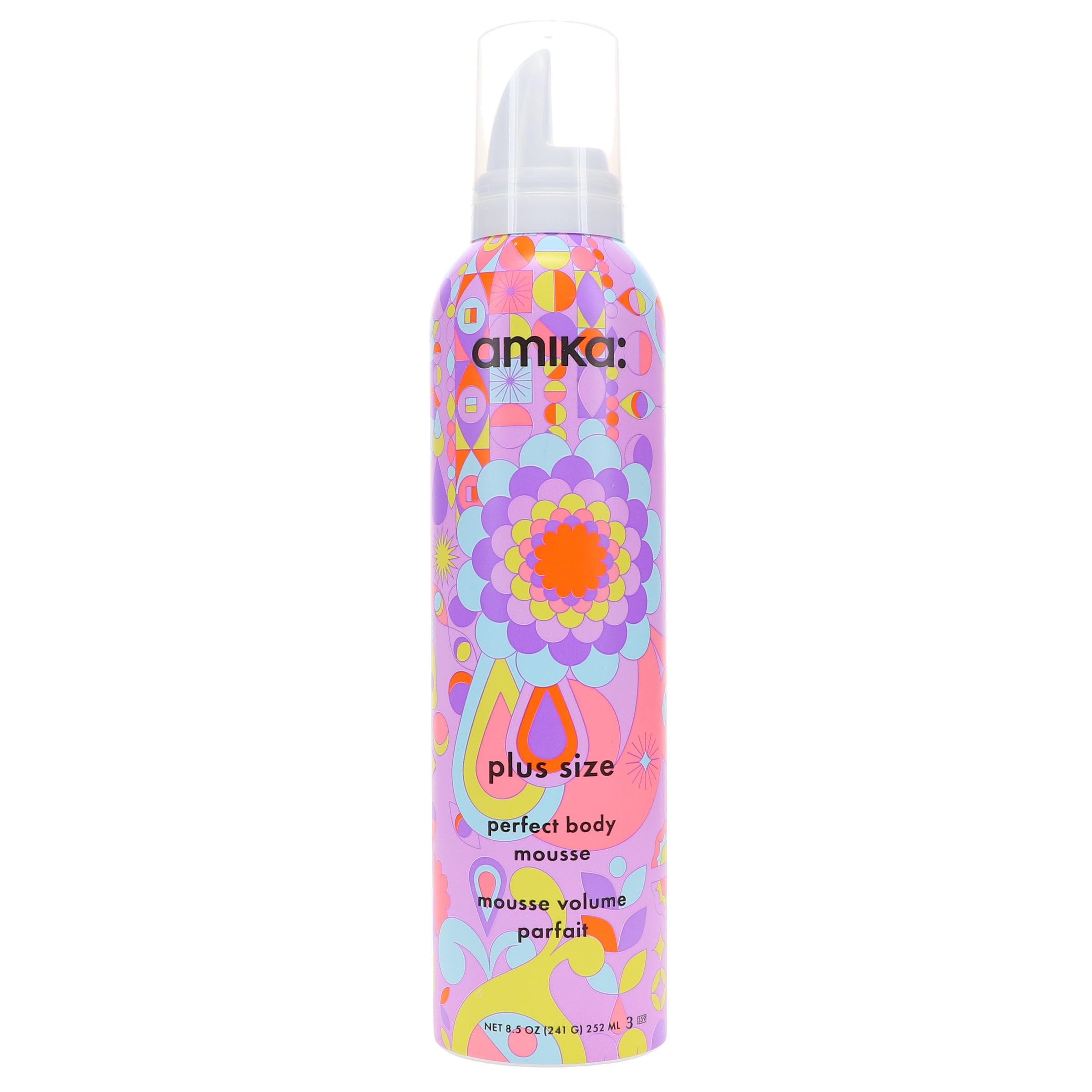 Amika Plus Size Perfect Body Mousse 8.5 oz, Hair Volumizer, Medium Hold ...