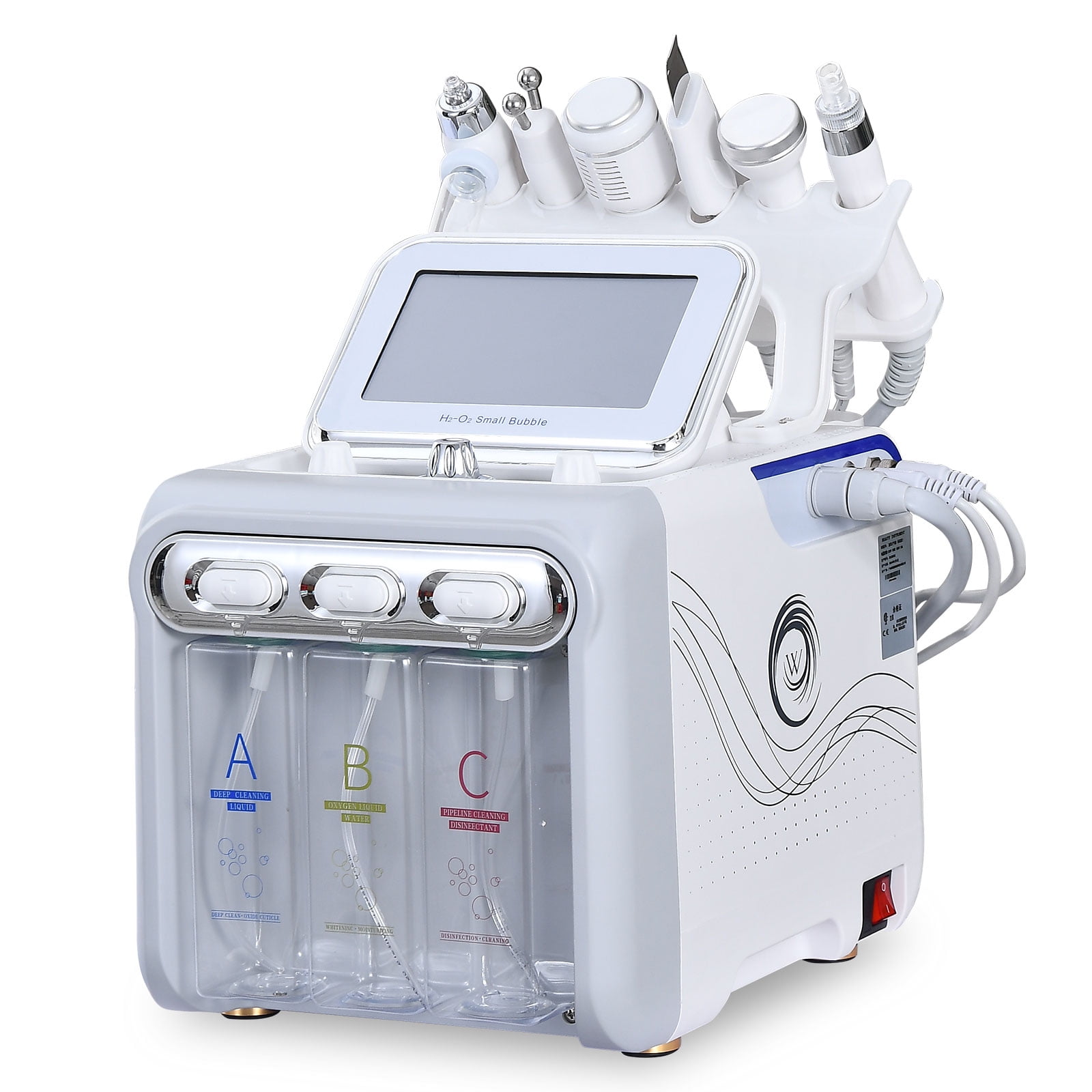 Amilibeauty 6 in 1 Hydrogen Oxygen Facial Machine, Hydra Facial Machine ...