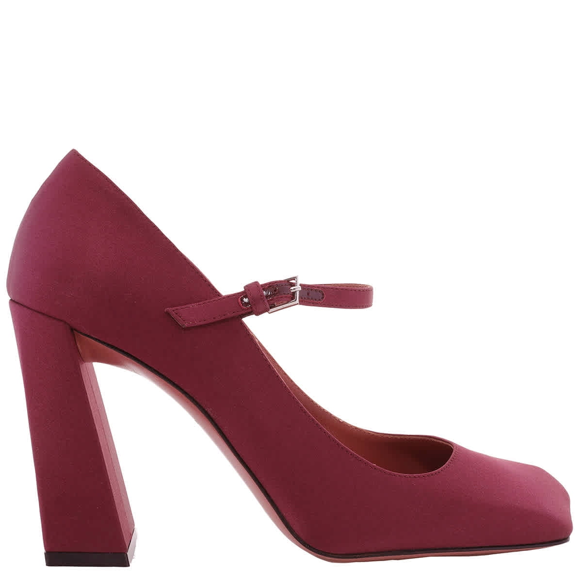 Amina Muaddi Charlotte Satin Mary Jane Pumps, Brand Size 35.5 ( US Size ...