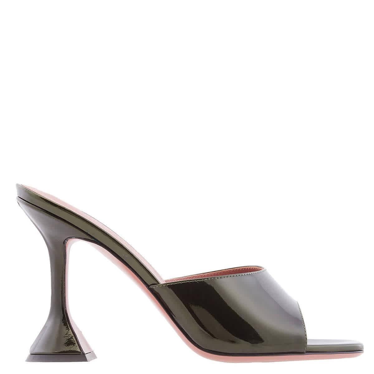 Amina Muaddi Mirror Moss Lupita 70 Slippers, Brand Size 38 ( US Size 8 ...