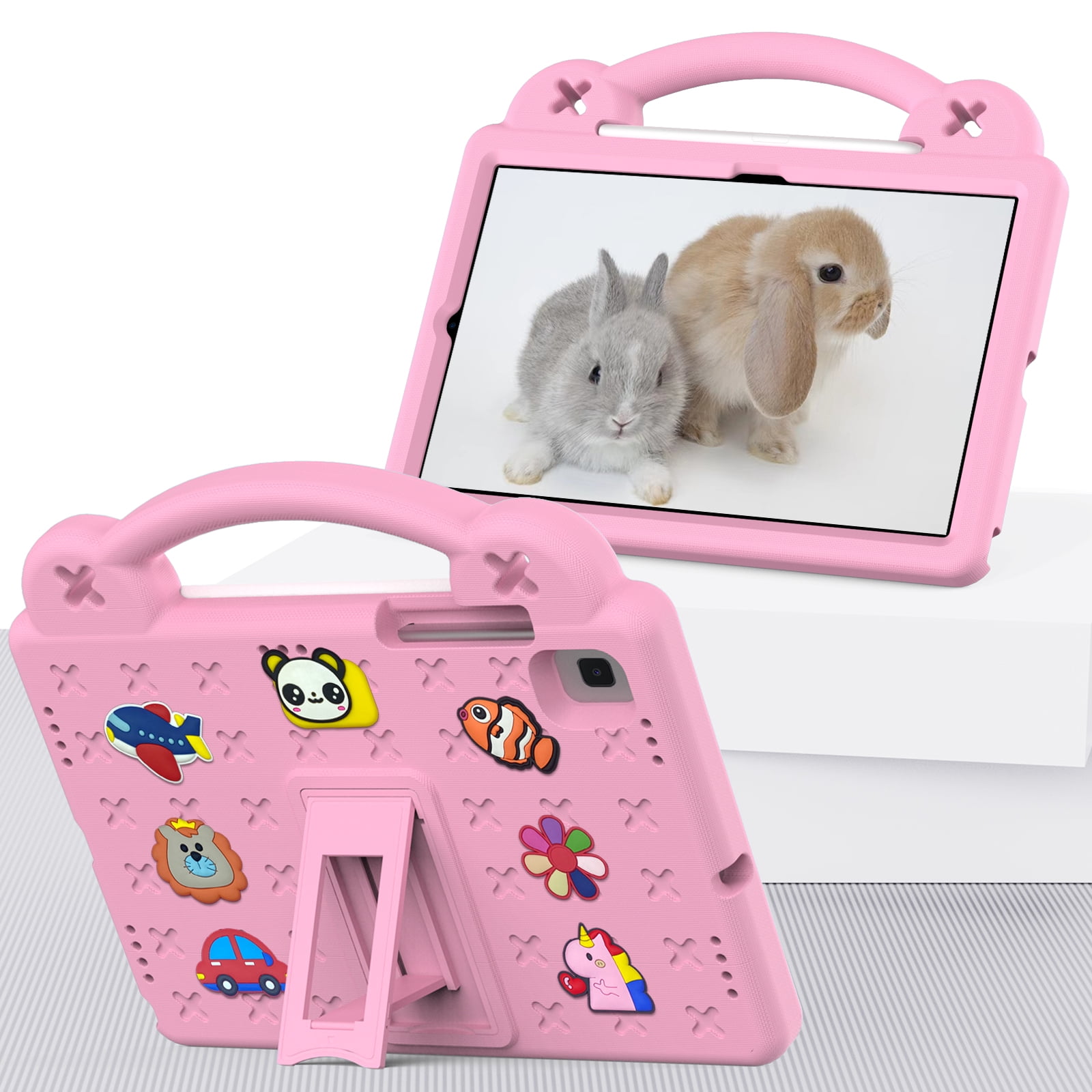 Aminegg Kid Shockproof Cover Stand Handle Case for Samsung Tab A7 10.4 T500 T505 2020 T509 2022 ...