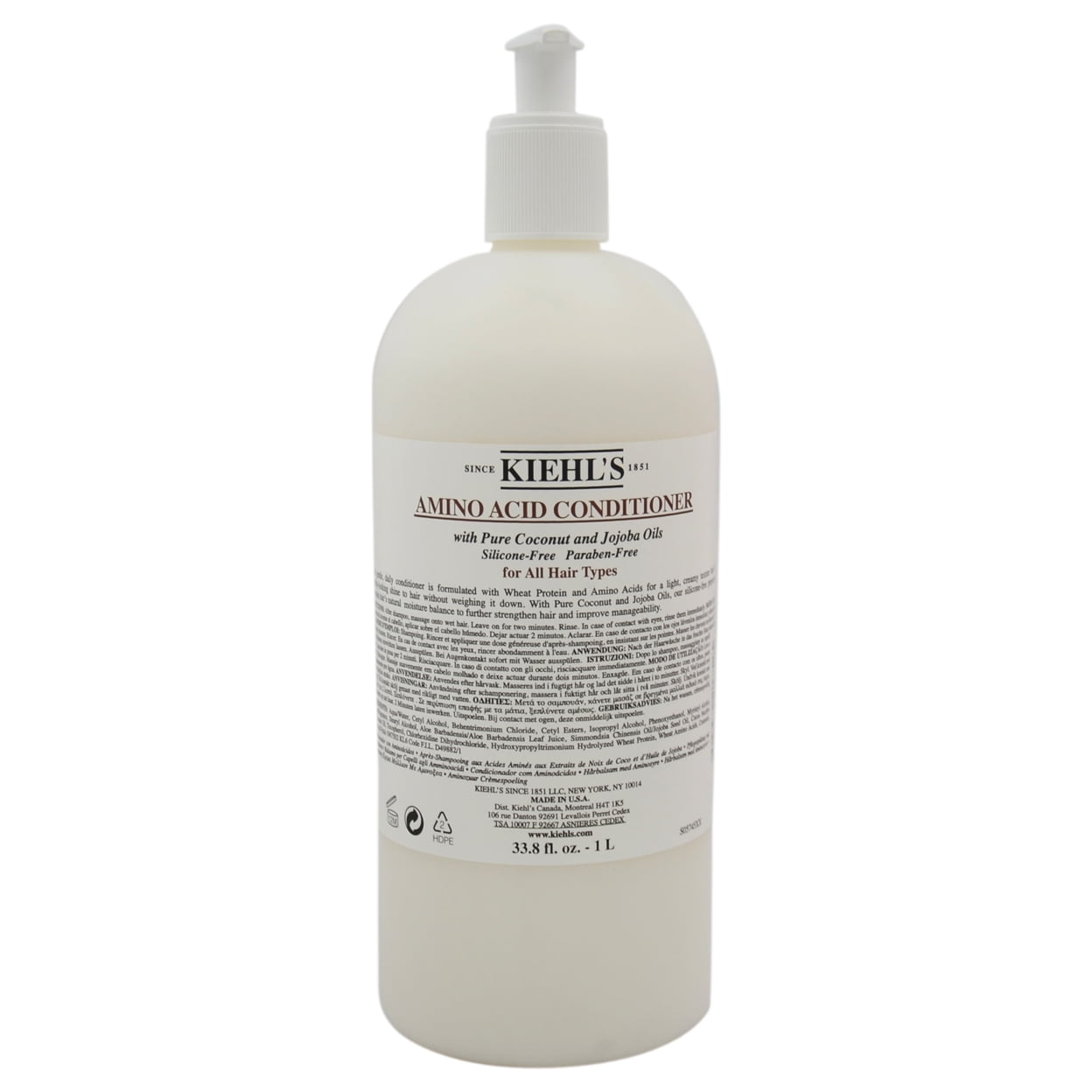 Amino Acid Conditioner by Kiehl's for Unisex - 33.8 oz Conditioner ...
