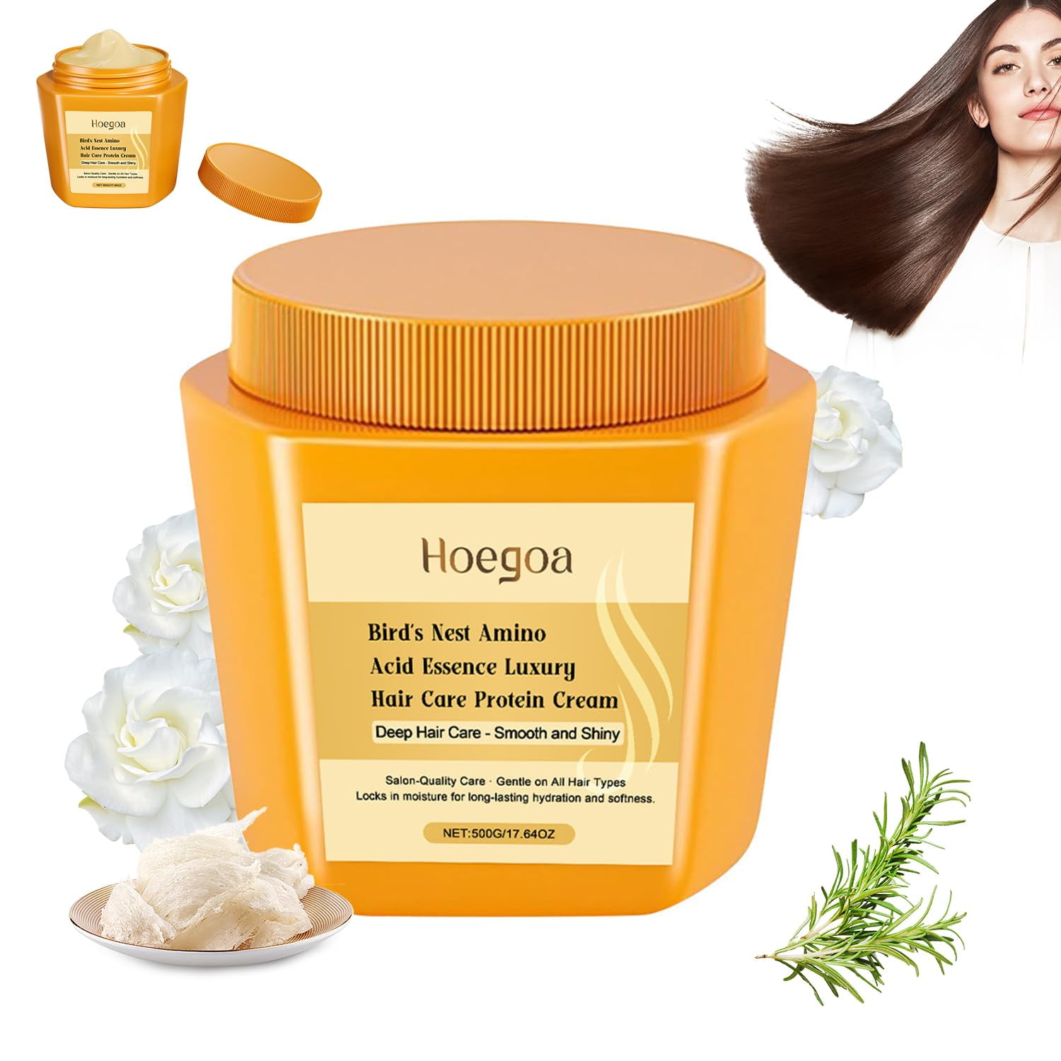 Amino Acid Essence Luxury Nourishing Hair Protein Cream, Birds Nest ...