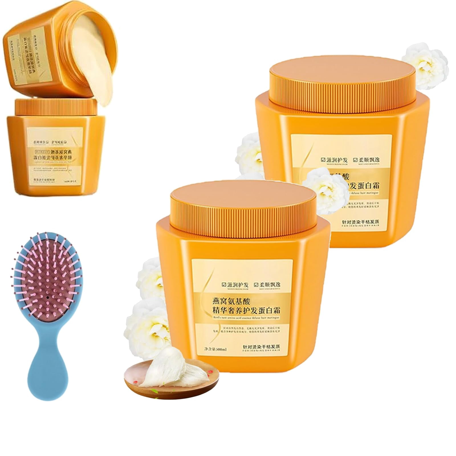 Amino Acid Essence Luxury Nourishing Hair Protein Cream,Qing ling Bird ...